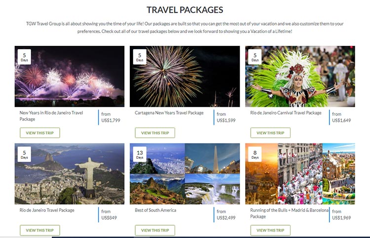 Travel Packages - TGW Travel Group